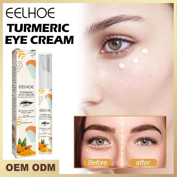 EELHOE curcuma eye cream 15ml éclaircissant les cernes anti-rides ...