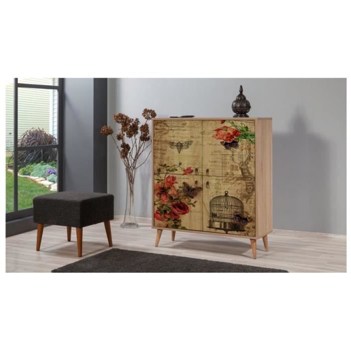 Buffet GARDENA 4 portes - Buffet et rangement - Cdiscount Maison