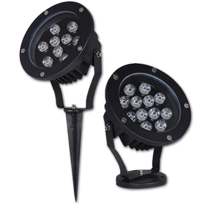 Projecteur LED d'extérieur - Rouge - Type de socle 7 W - DC12V ...