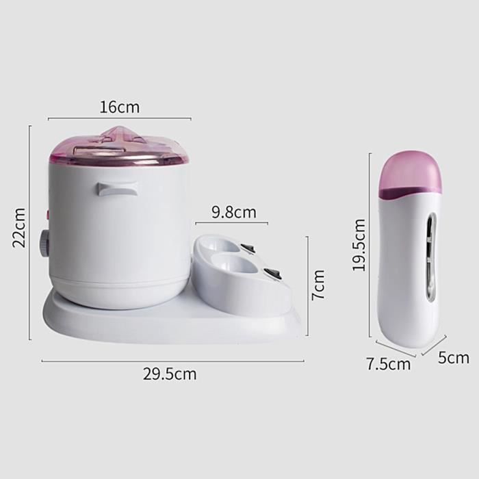 DEX Chauffe-cire électrique Chauffe-cire épilatoire Double avec Machine ...