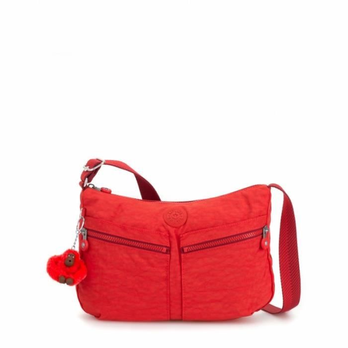 Sac Bandouliere KIpling Izellah Active Red - Cdiscount Bagagerie ...