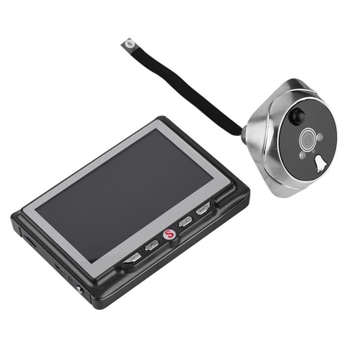 Mothinessto Caméra de porte Visionneuse de porte numérique et sonnette ...