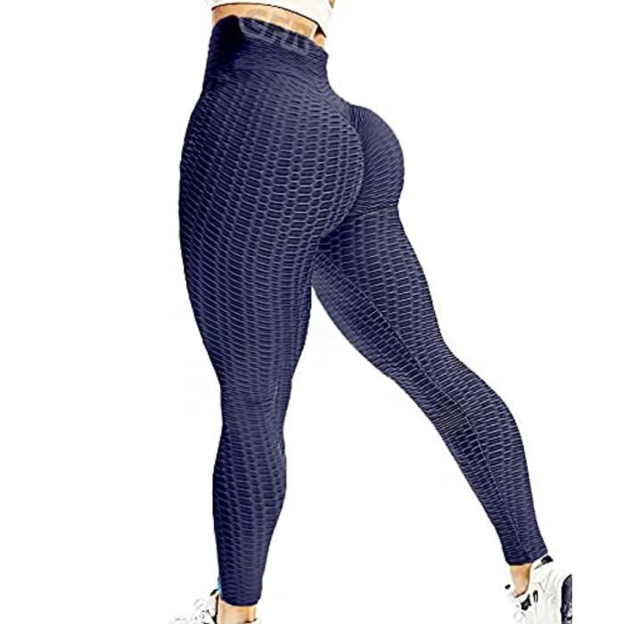 Jeans Scrunch Butt Lifting Leggings Gaufre Texturé Anti Cellulite Gym