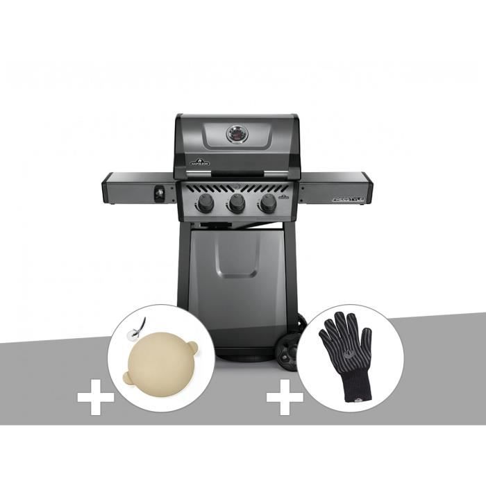 Barbecue à gaz Napoleon Freestyle F365 + Pierre à pizza + Gant ...