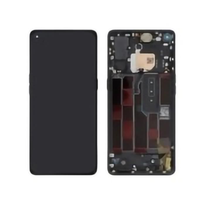 Originale Ecran Complet LCD et Vitre tactile Noir Avec Châssis Pour Oppo Reno4 Pro 5G ...