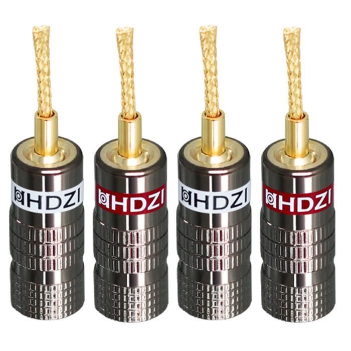 Fiches banane Type Y,connecteur Audio,pour haut-parleur,fil,double vis ...