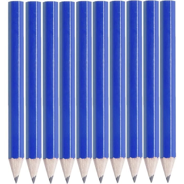 Flocoro Lot de 100 mini crayons courts couleur demi-crayon de golf mini ...
