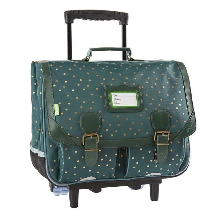 Cartable à roulettes TANN'S 41 cm "Regent Street" - vert Vert - Cdiscount