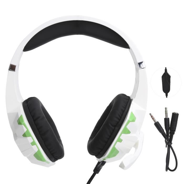 Casque Gaming TMISHION G9000MAX Blanc - Son Stéréo Surround 3D - Anti ...