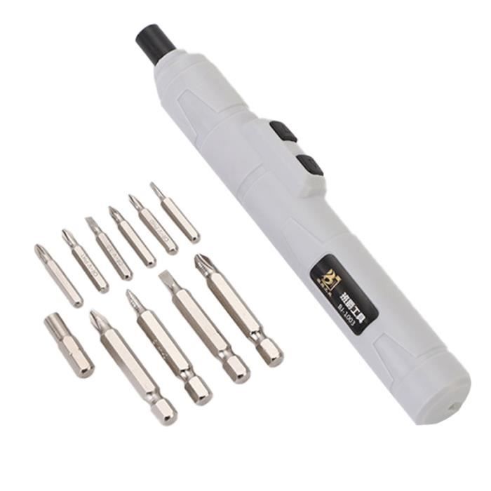 1 jeu de mini tournevis électrique type stylo rechargeable petit ...