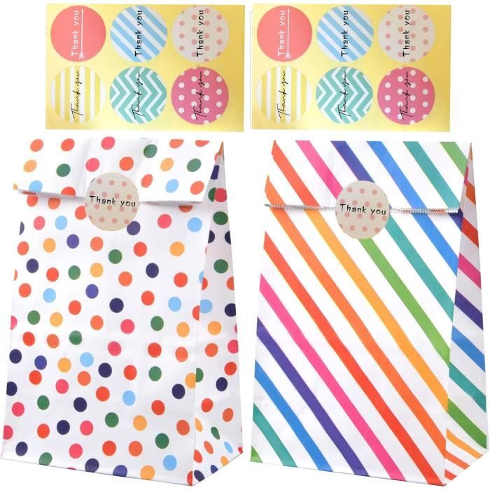 Sachet Cadeaux En Papier Lot De 24 Sac Cadeau,Pochette Cadeau ...