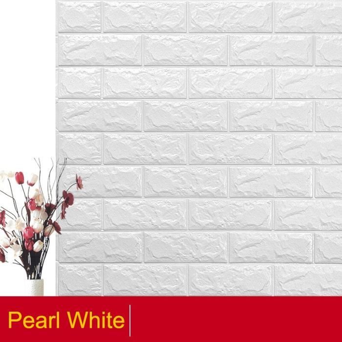 Papier peint,WHITE-70cm x 77cm--Autocollants Muraux 3d En Grès Épais ...