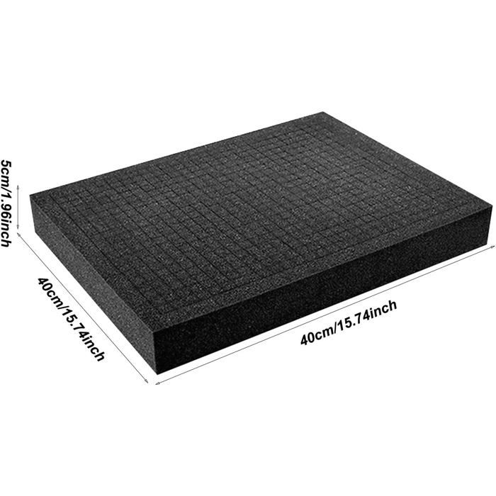 Insert en mousse personnalisable,mousse noire haute densité,protection ...