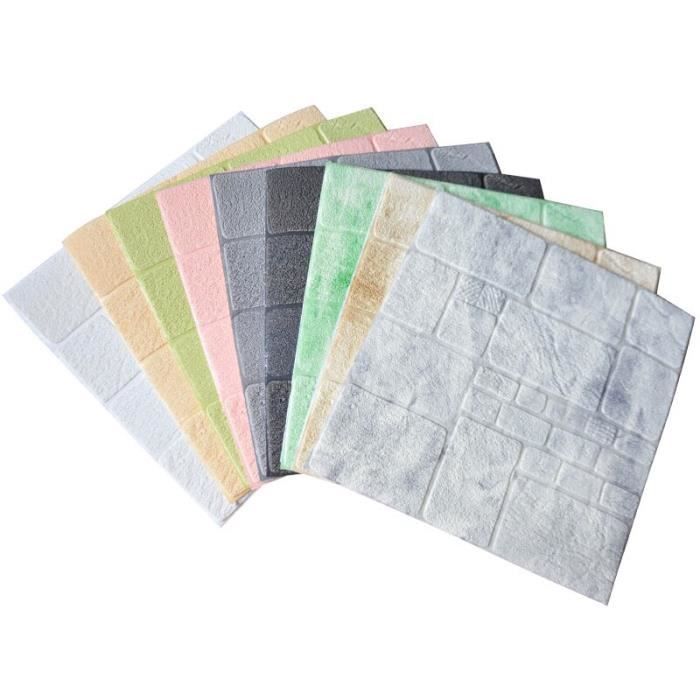 Papier peint,WHITE-70cm x 77cm--Autocollants Muraux 3d En Grès Épais ...