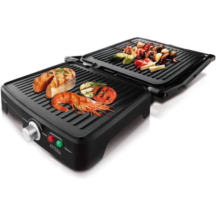 Asteria - Grill-Viande Électrique 2200W, Grill Pour Viande, Thermostat ...