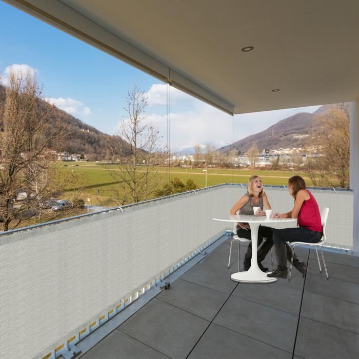 HENGMEI Ecran HDPE d'intimité Écran de Balcon 90X600cm Brise Vue pour ...