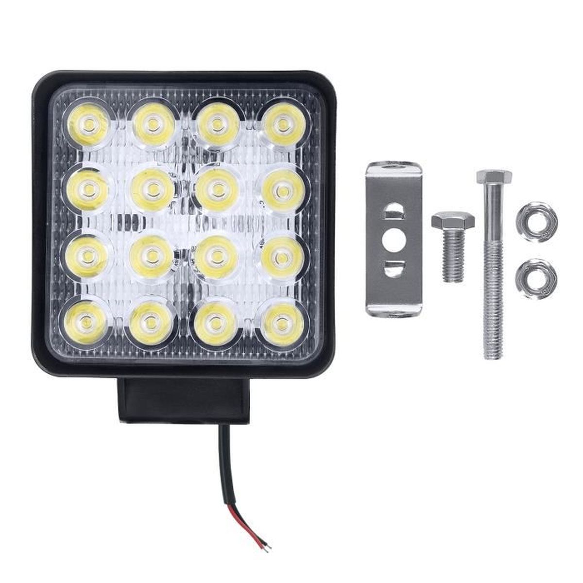 UISEBRT 2 x 48W Lampe de Travail LED 12V LED Phares Auxiliaires IP67 ...