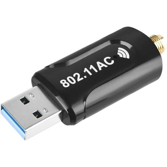 Adaptateur Wi-FI USB, AC1200M 5G Carte réseau Double Bande Émetteur ...