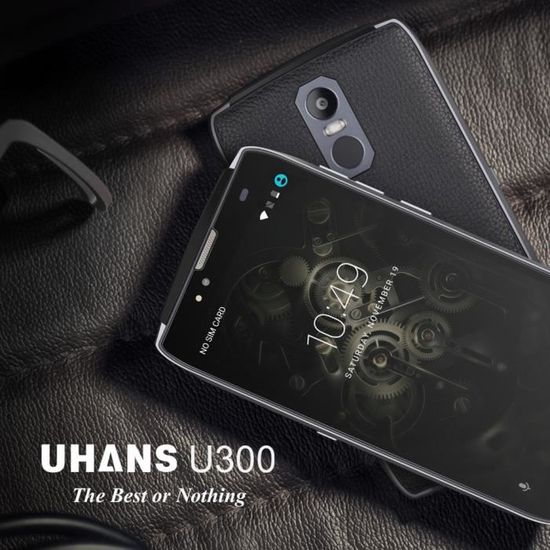 UHANS U300 5,5 pouces 1080 * 1920 écran HD MT6750T Octa-Core 4 + 32G ...