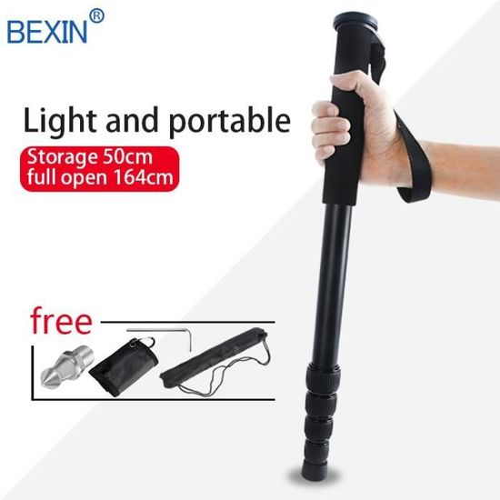 TREPIED,Set 1--bâton de support pour caméra et téléphone portable, bâton de marche léger et ...