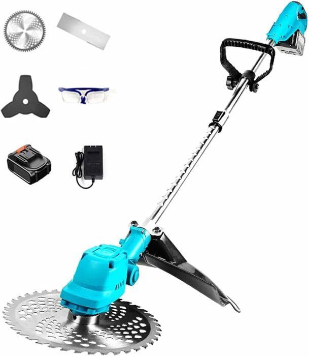 Tondeuse à gazon électrique multifonctionnelle, coupe-herbe sans fil 48V avec batterie et ...