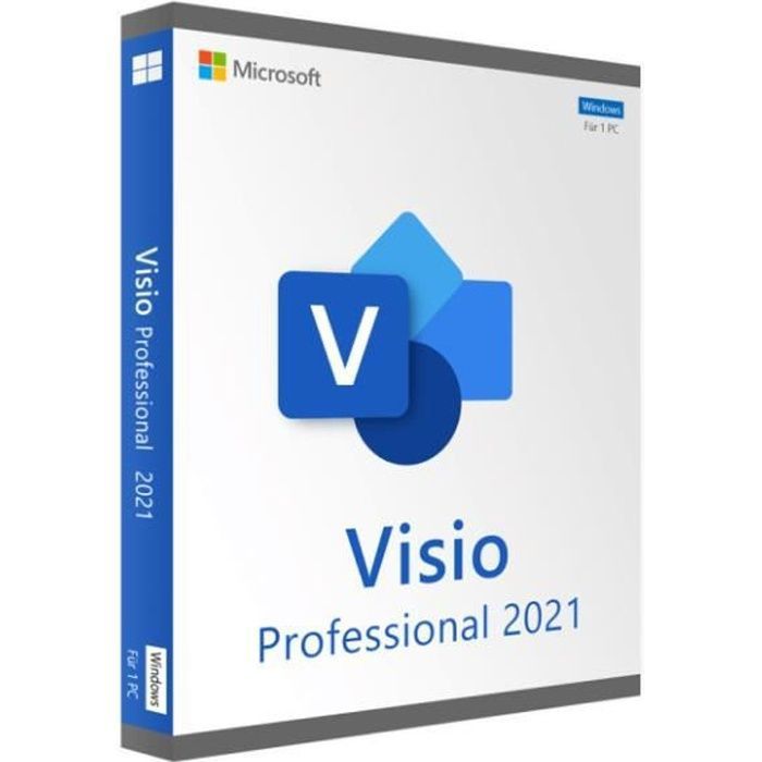 Microsoft Visio 2021 Professionnel - Clé licence à télécharger à ...