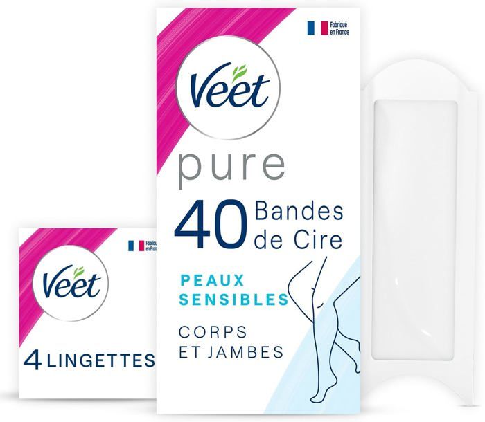 PURE-40 Bandes de Cire Froide Corps et Jambes-Peaux Sensibles ...