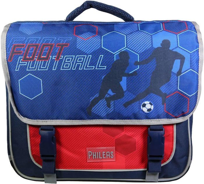 Cartable 38 Cm Phileas Football Bleu - Le Plus Confortable Des ...
