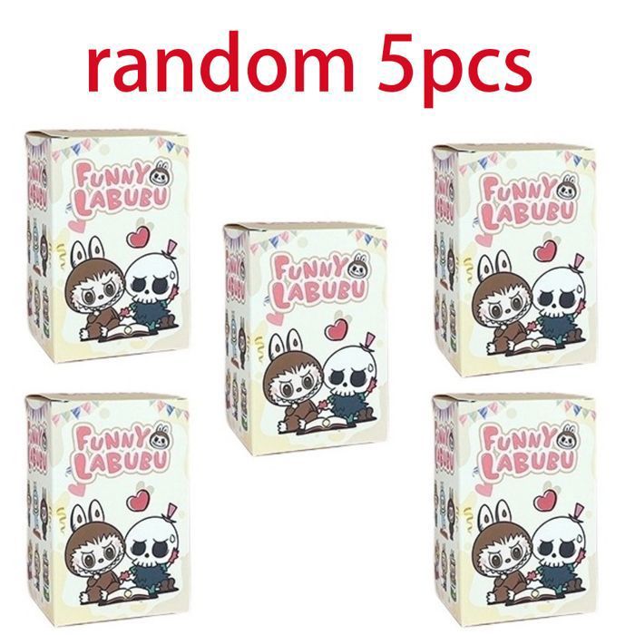 Lot de 5 Figurines Labubu Ange – Boîtes Surprises Kawaii à ...