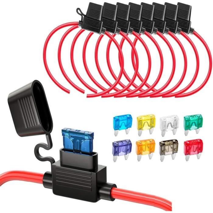 Fusibles Pour Auto - Gebildet 8pcs Etanche Porte-fusibles Petit 12awg ...