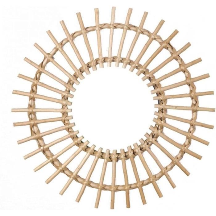 Miroir Mural En Rotin Miroir Main Suspendu Miroir De Miroir En Osier ...