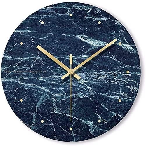 Horloges Murales En Verre Texture Marbre À Piles Porche Muet Non Tic ...