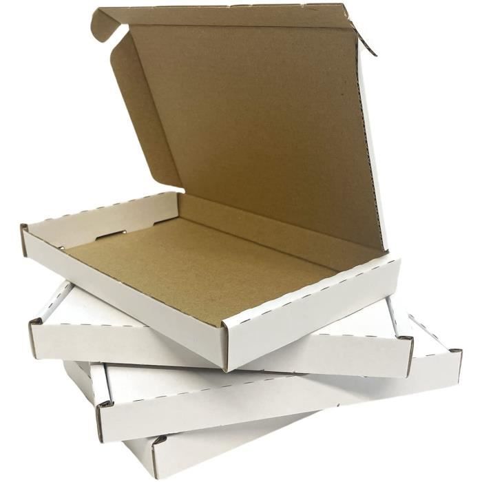 Lot de 5 boîtes en carton PIP pour expédition postale - Blanc - Format ...