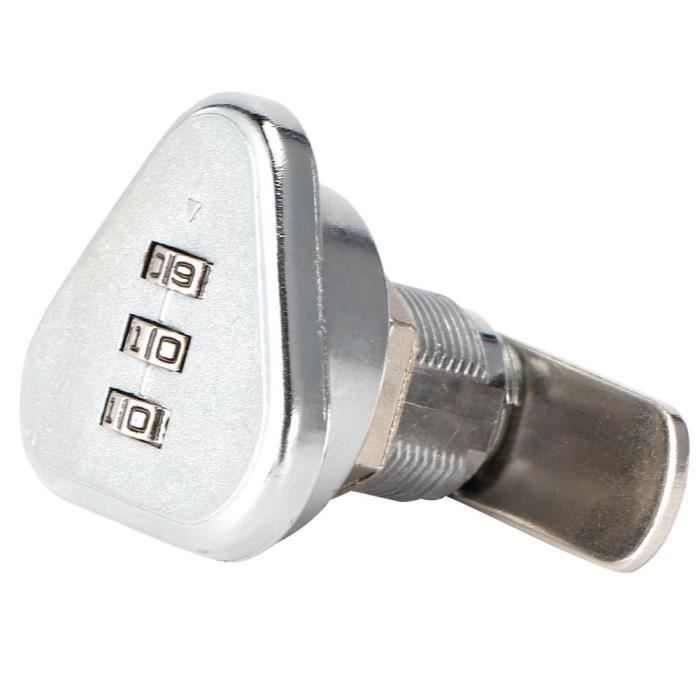 Cikonielf Serrure à came Serrure Mécanique à Came par Mot de Passe Verrou de Classeur à ...