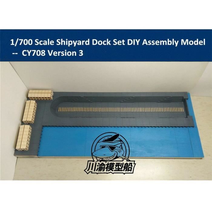 CRAZE CY708 1/700 Échelle Chantier Naval Dockyard Diorama Plate-Forme ...