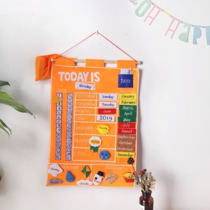 Tableau de récompense pour enfants calendrier suspendu pour bébé jouet ...