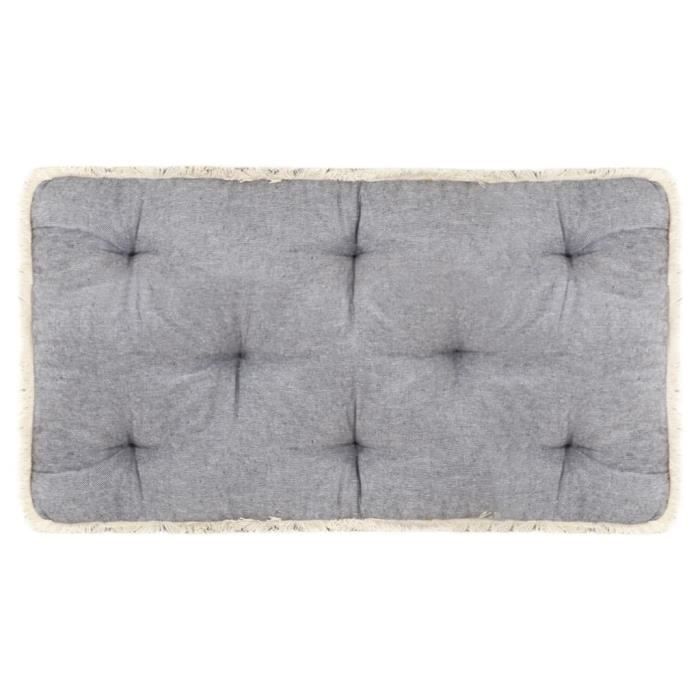 FAMIROSA Coussin de Canapé Palette Anthracite 73x40x7 cm-795 ...