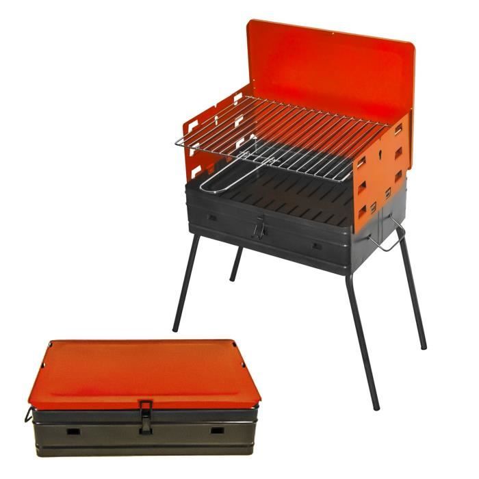 Barbecue - PicNic - Pliable - 40x30 cm - Acier - 6 plats - Cdiscount Jardin