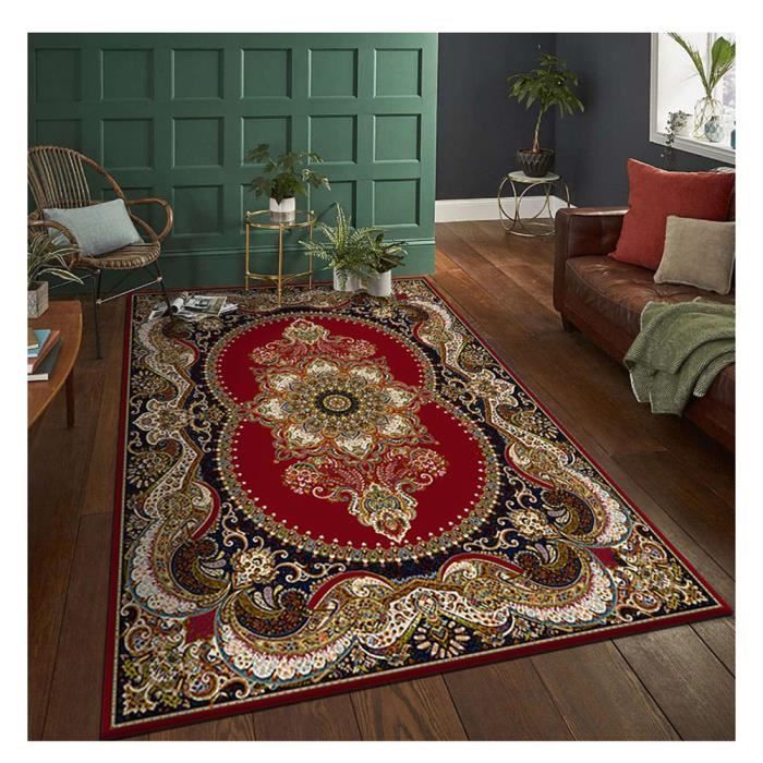 180*280cm Tapis à motif Vintage Motifs Tapis en Détresse Salon Chambre ...