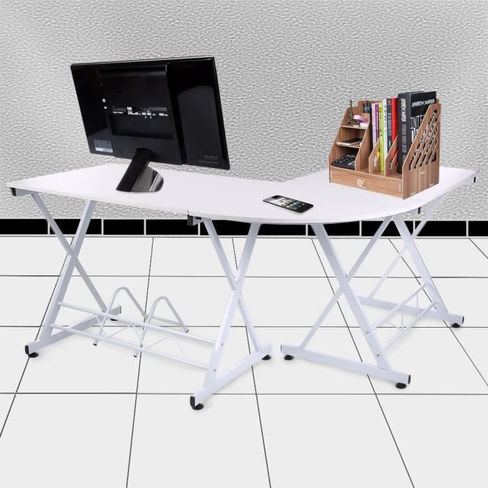 Beech PC Table d'ordinateur Table de bureau maison Chambre L-forme ...