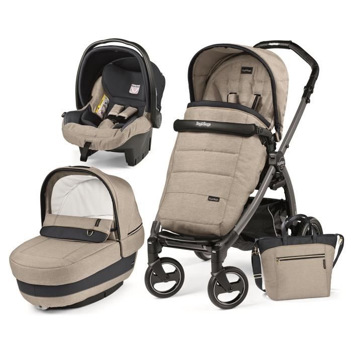TRIO BOOK PEG PEREGO ELITE LUXE BEIGE (Chassis bp S JET ) - Cdiscount ...
