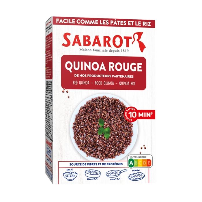 Quinoa rouge paquet de 500g Sabarot - Cdiscount Au quotidien