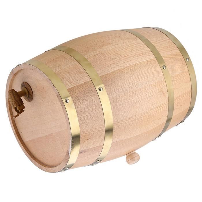 SALALIS Tonneau de vin Distributeur de baril de vin en bois vintage 10L ...