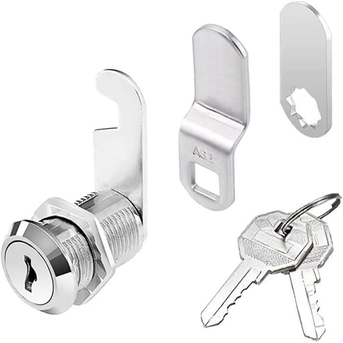 Serrure pour boîte aux lettres, serrure de meubles, serrure d'armoire, serrure à came avec 2 ...