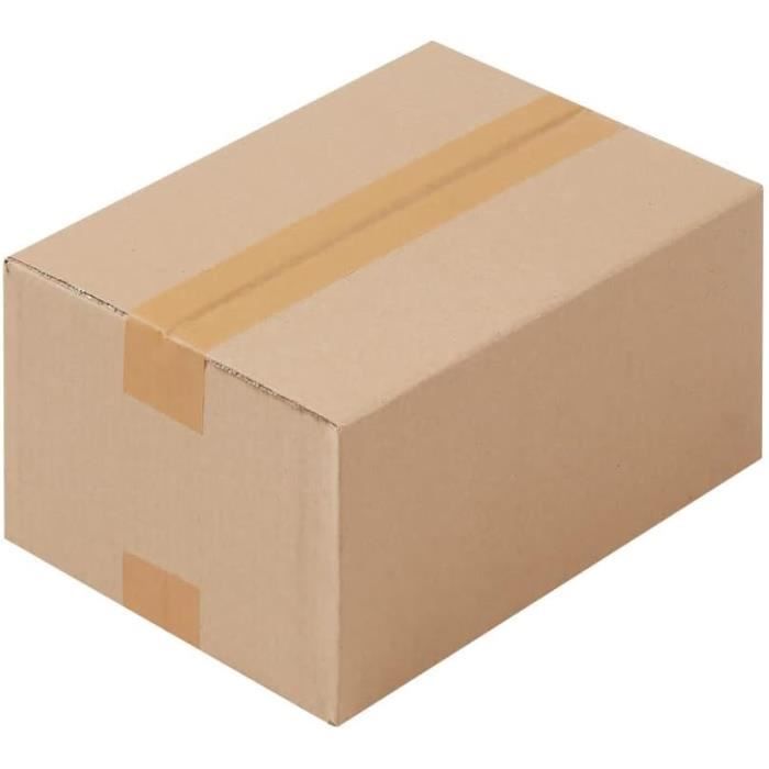 BB-Verpackungen 50 x Carton pliant 250 x 175 x 100 mm (cannelure simple ...