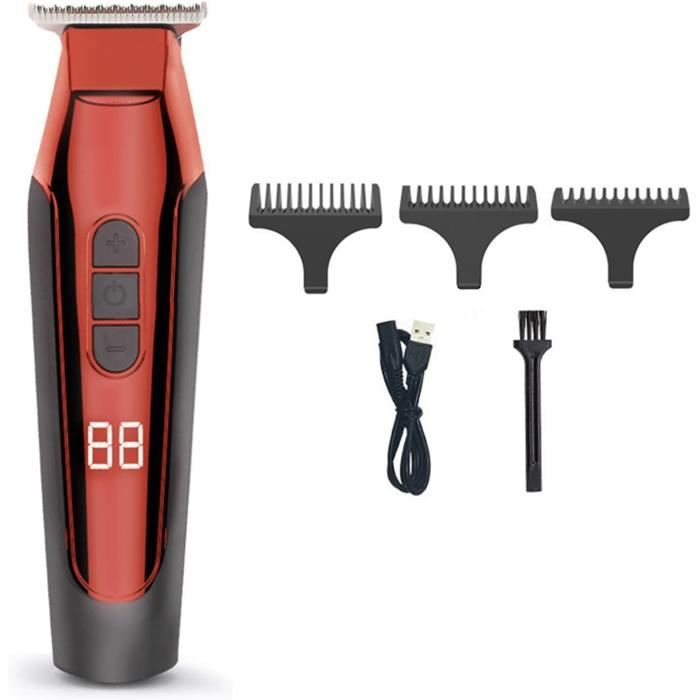 Tondeuse À Cheveux Professionnelle Homme Sans Fil Tondeuse Waterproof Barbe Rechargeable Avec ...