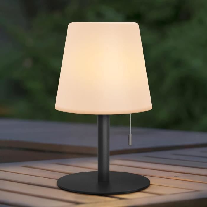 Lampe de table sans fil Malux 8 couleurs blanc chaud, lampe de table d ...
