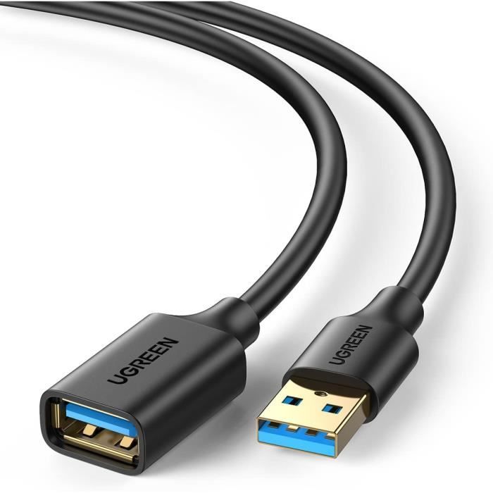 Câble Rallonge USB 3.0 Câble Extension USB 3.0 Mâle A vers Femelle A ...
