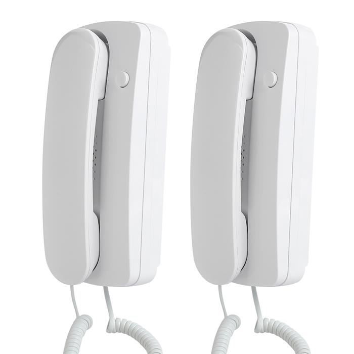 Interphone audio bidirectionnel filaire - VBESTLIFE - Blanc - 200m de ...