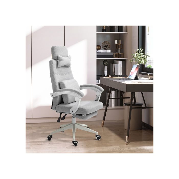 Office chair, ergonomic office chair, high-back fabric work chair ...